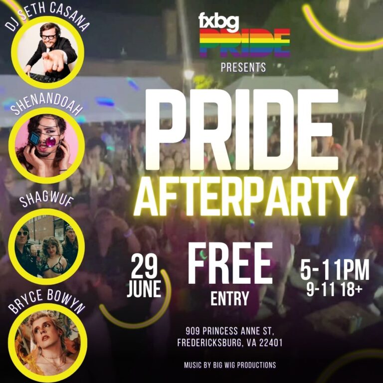 Pride Afterparty – Fredericksburg Pride